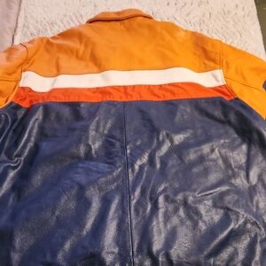 Avirex | Jackets & Coats | Avirex Orange And Blue Bomber Jacket | Poshmark
